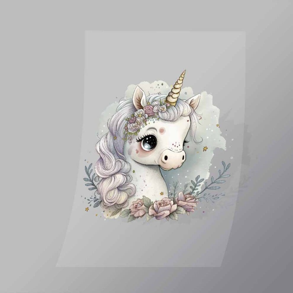 Sparkle Eye Unicorn DTF Apparel Transfer - DTF Shop