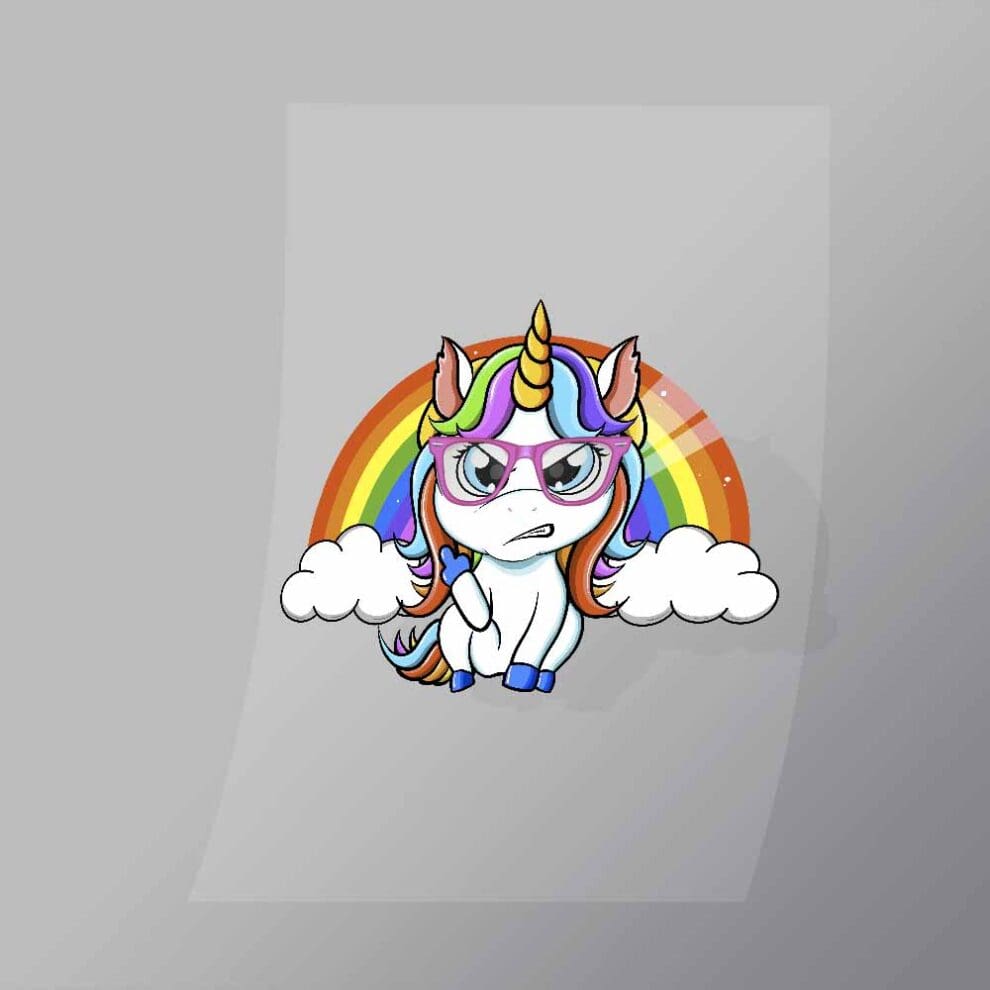Rainbow Unicorn DTF Apparel Transfer - DTF Shop