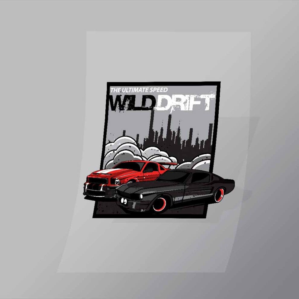 Ultimate Speed Wild Drift DTF Apparel Transfer - DTF Shop