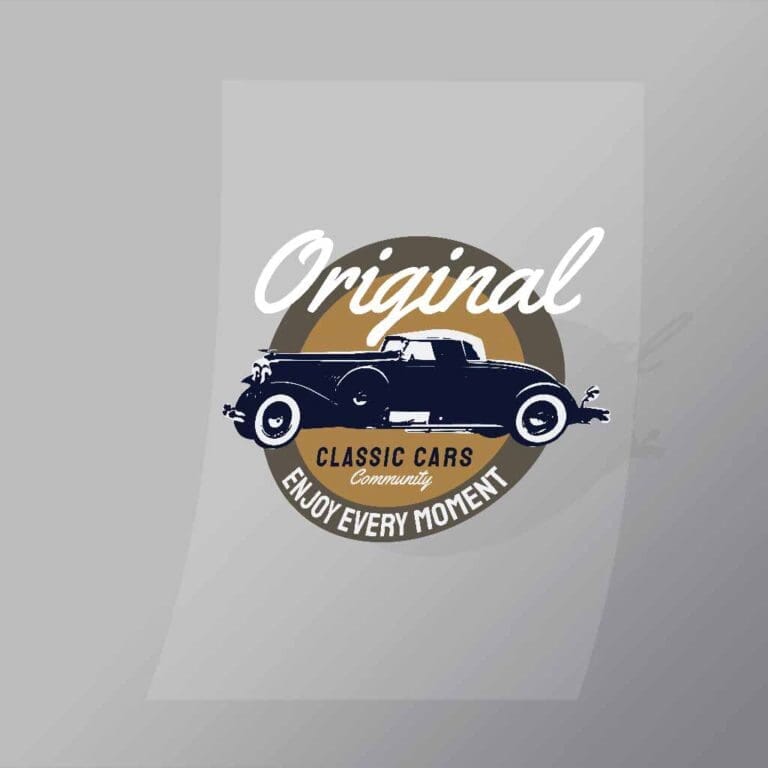 Original Classic Cars DTF Apparel Transfer - DTF Shop