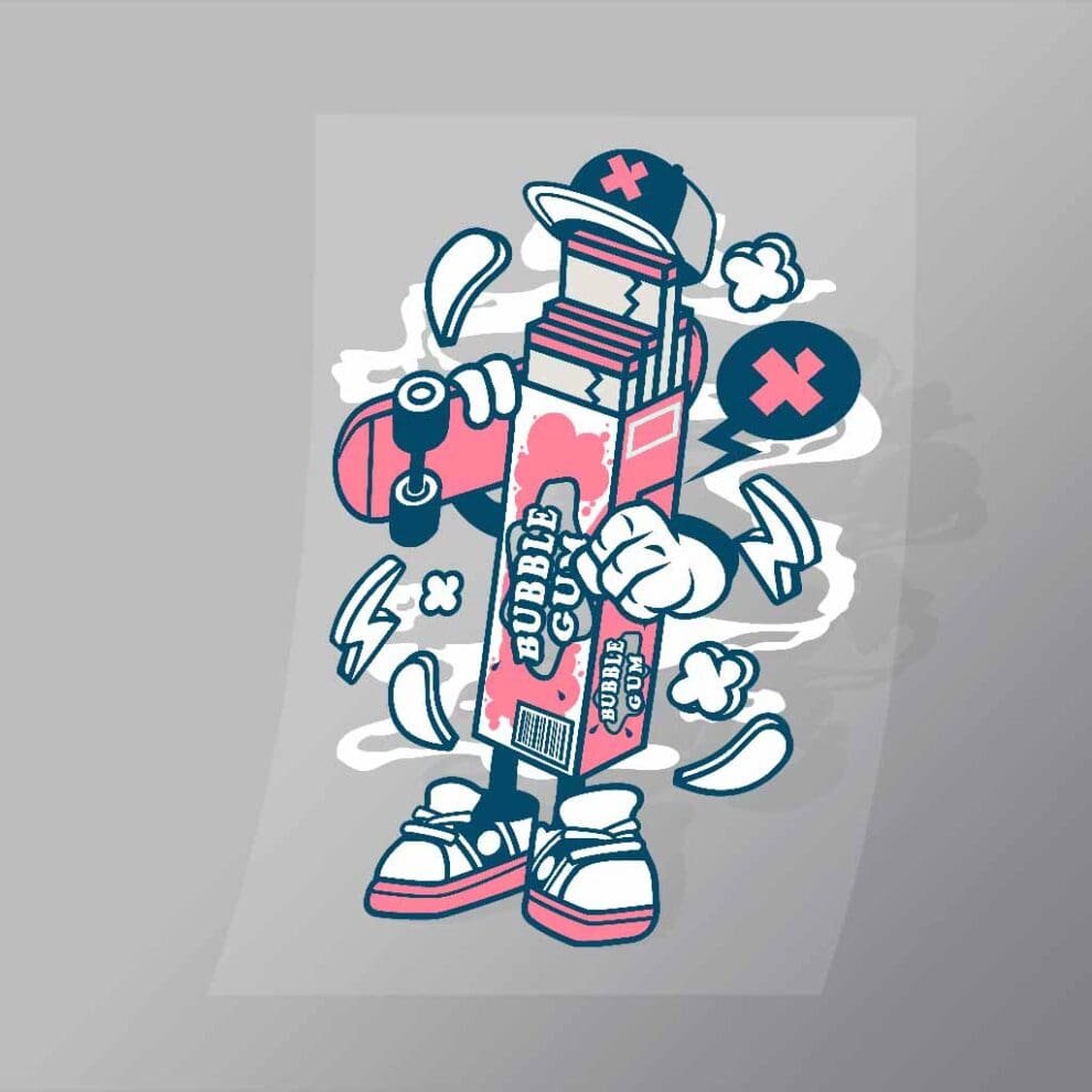 Bubble Gum DTF Apparel Transfer - DTF Shop