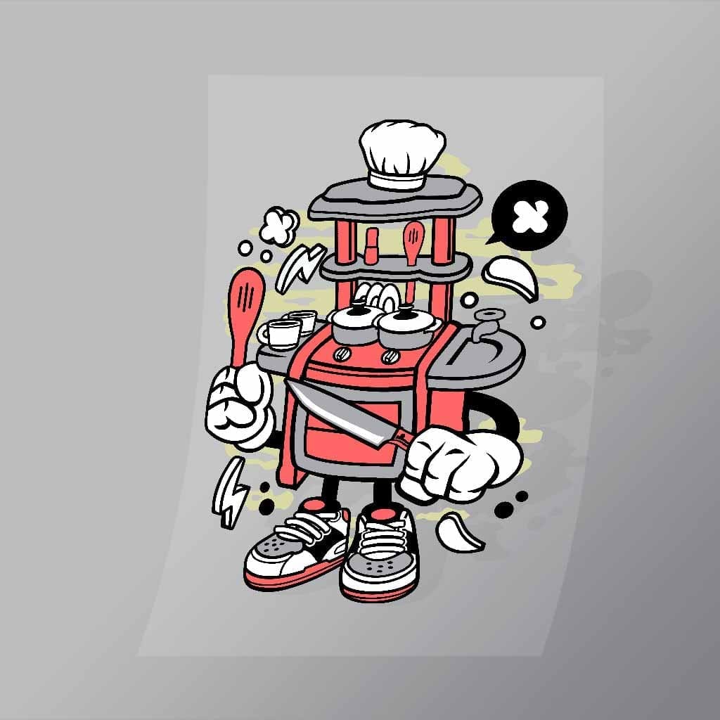Kitchen Set Toys DTF Apparel Transfer - DTF Shop