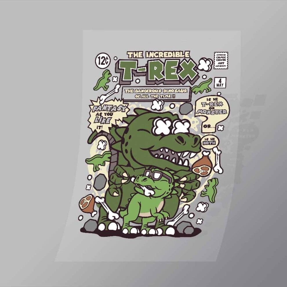 The Incredible TRex DTF Apparel Transfer - DTF Shop