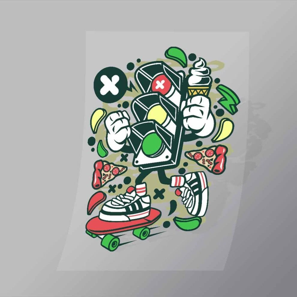 Traffic Light DTF Apparel Transfer - DTF Shop