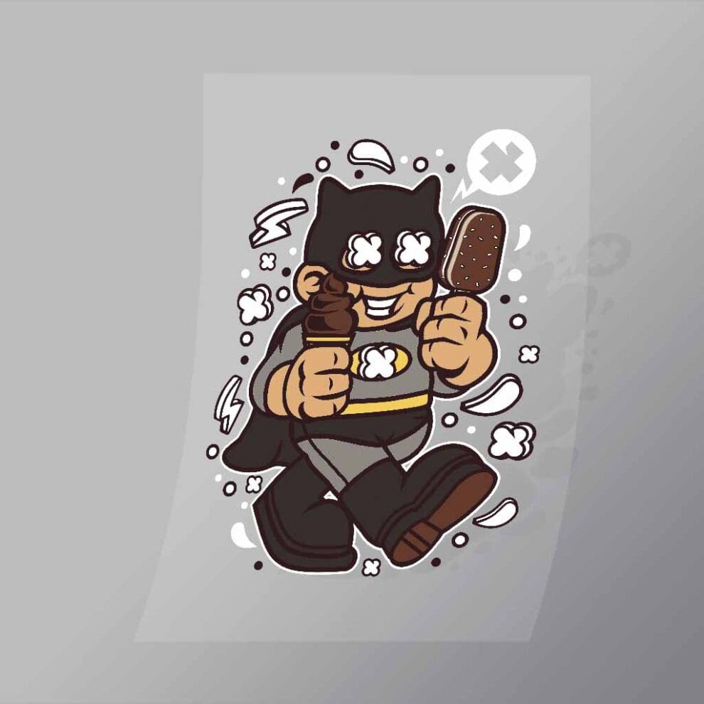 Superhero Bat Kid DTF Apparel Transfer - DTF Shop