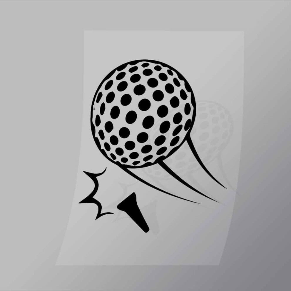 Golf Ball Shot DTF Apparel Transfer - DTF Shop